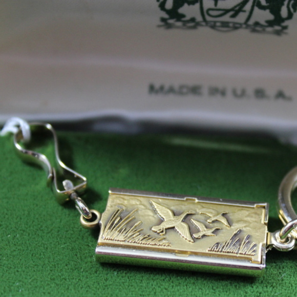 Accessories | Anson Keychain Vintage Ducks Gold Tone | Poshmark